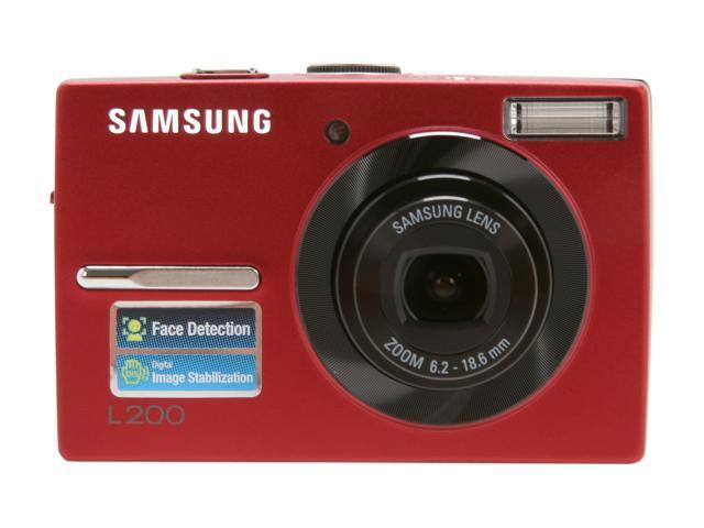 SAMSUNG L200 Red 10.2 MP Digital Camera - Newegg.com