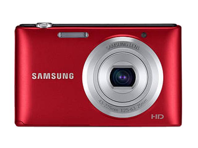 SAMSUNG ST72 Red 16.2 MP 25mm Wide Angle Digital Camera - Newegg.com