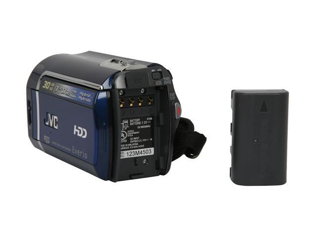 JVC Everio GZ-MG330 Blue 1/6" CCD 2.7"112K LCD 35X Optical Zoom 30GB ...