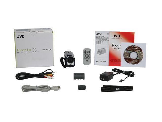 JVC Everio GZ-MG330 Blue 1/6" CCD 2.7"112K LCD 35X Optical Zoom 30GB ...