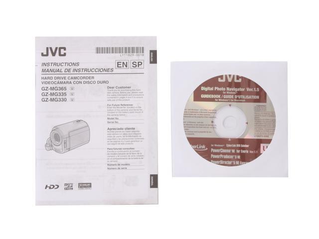 JVC Everio GZ-MG330 Blue 1/6" CCD 2.7"112K LCD 35X Optical Zoom 30GB ...