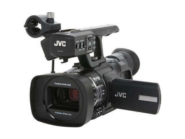 JVC GY-HM100U Black 2.8" LCD 10X Optical Zoom Compact Hand-held 3CCD ...