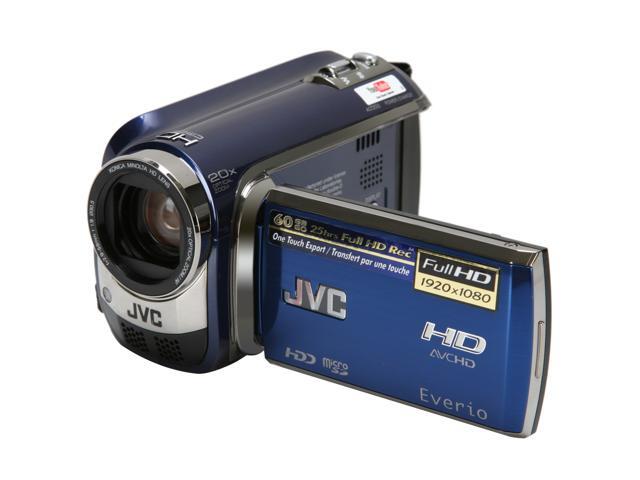 Refurbished: JVC Everio GZ-HD300 Sapphire Blue Full HD Flash Memory Camcorder - Newegg.com