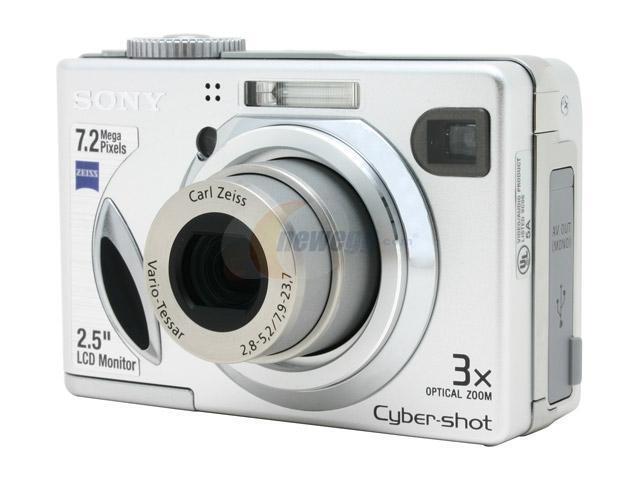 SONY DSC-W7 Silver 7.2MP Digital Camera - Newegg.com