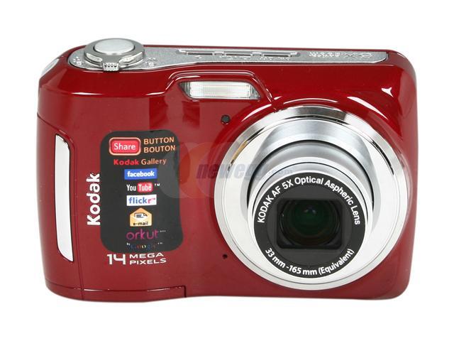 Kodak C195 Red 14 MP Digital Camera - Newegg.com