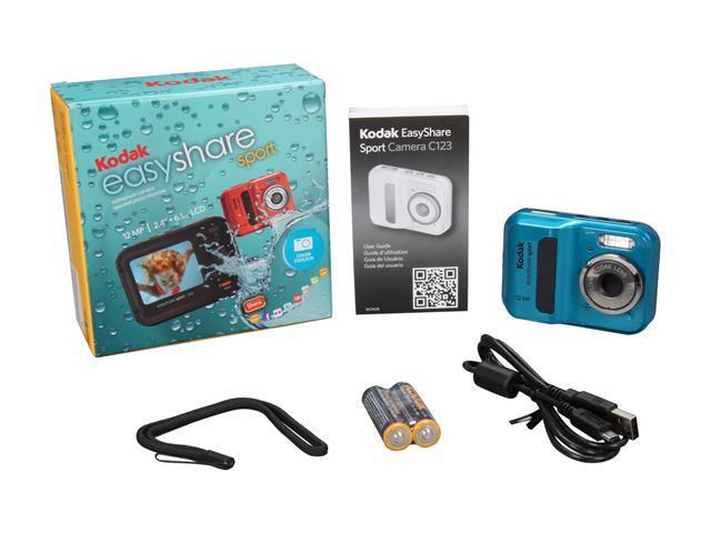Kodak C123 Blue 12.0 MP Waterproof Digital Camera - Newegg.com