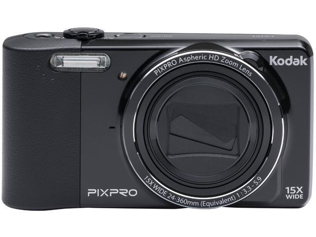 Kodak FZ151-BK Black 16.15 Megapixels Wide Angle Friendly Zoom Digital ...