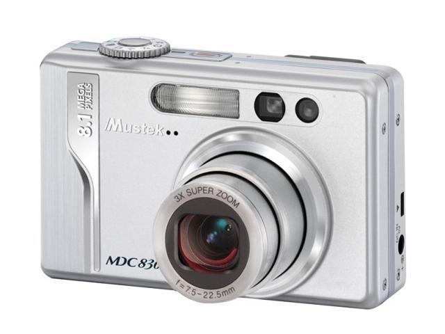 Mustek MDC 830Z Silver 8.0MP Digital Camera & PC Cam - Newegg.com