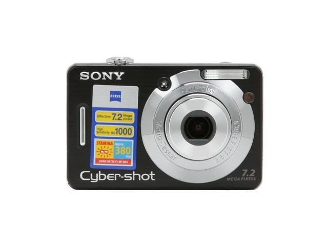SONY Cyber-shot DSC-W55 Black 7.2 MP Digital Camera - Newegg.com