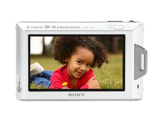 SONY Cyber-shot DSC-TX1 Silver 10.2 MP Exmor R CMOS 3.0" 230K Touch LCD 4X Optical Zoom Digital ...
