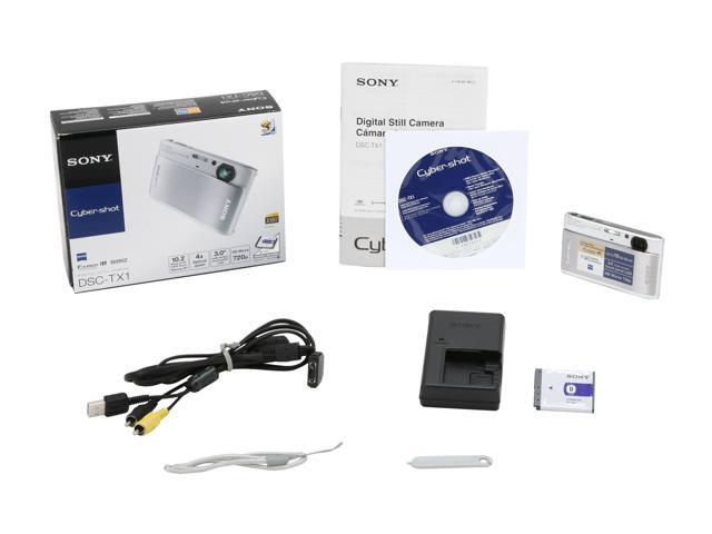 SONY Cyber-shot DSC-TX1 Silver 10.2 MP Exmor R CMOS 3.0" 230K Touch LCD 4X Optical Zoom Digital ...