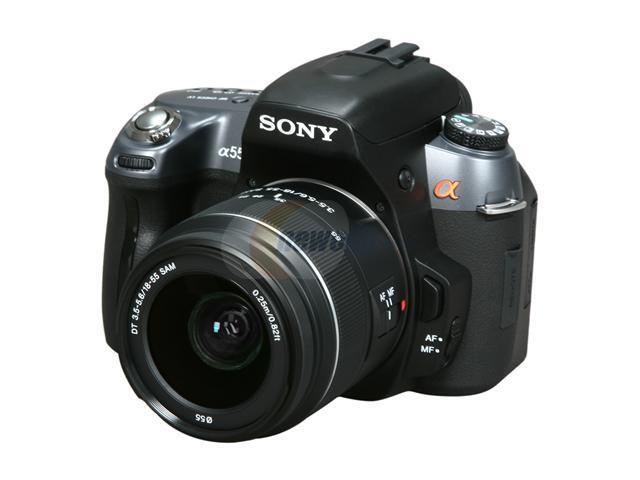 SONY A550L Black Digital SLR Camera w/ DT 18-55mm f/3.5-5.6 SAM Lens ...