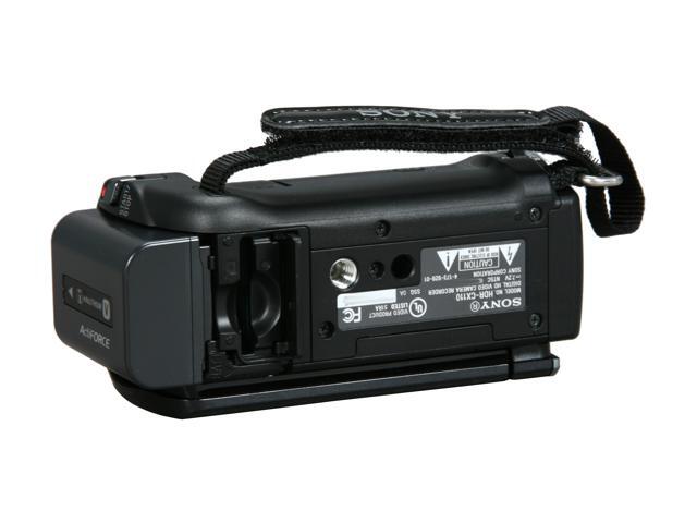 SONY HDR-CX110 Black 1/4" "Exmor R" CMOS 2.7" 230K LCD 25X Optical Zoom ...