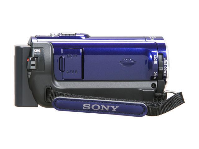 SONY HDR-CX110 Blue 1/4" "Exmor R" CMOS 2.7" 230K LCD 25X Optical Zoom ...