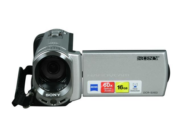 SONY DCR-SX63 1/8" Advanced HAD CCD 2.7" 230K LCD 60X Optical Zoom 16GB ...