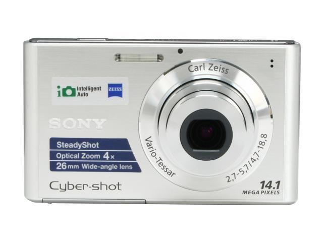SONY Cyber-shot DSC-W330 Silver 14.1 MP 26mm Wide Angle Digital Camera ...