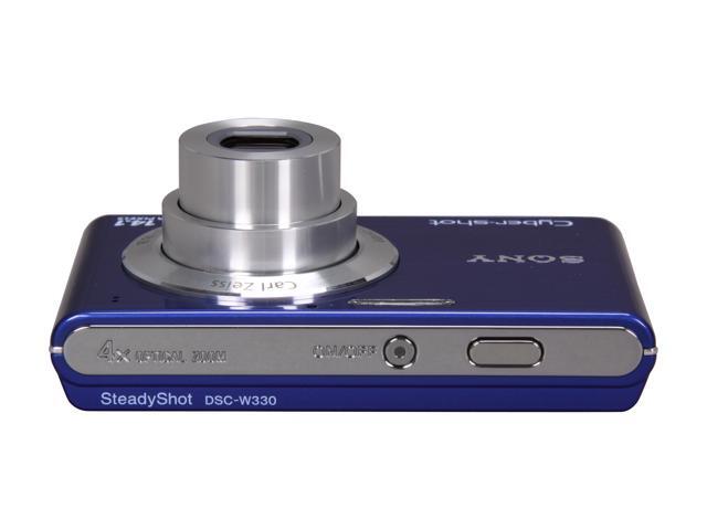 Open Box: SONY Cyber-shot DSC-W330 Blue 14.1 MP 26mm Wide Angle Digital ...