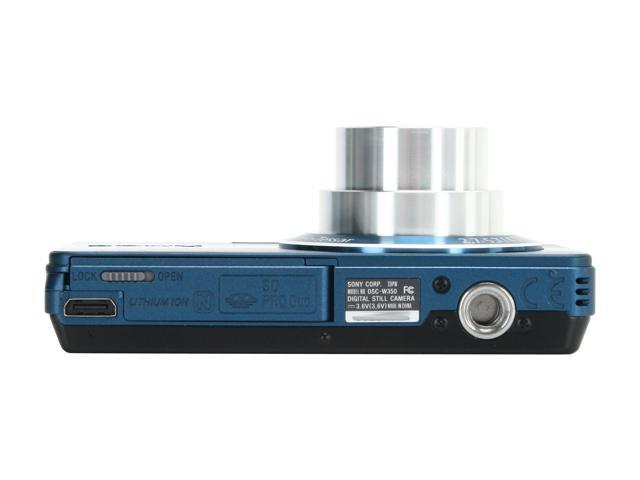SONY Cyber-shot DSC-W350 Blue 14.1 MP 26mm Wide Angle Digital Camera ...