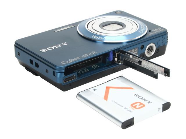 SONY Cyber-shot DSC-W350 Blue 14.1 MP 26mm Wide Angle Digital Camera ...