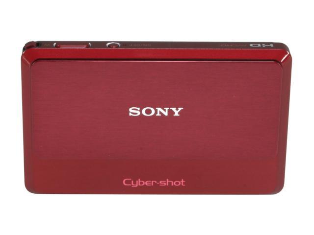 SONY Cyber-shot DSC-TX7 Red 10.2 MP 25mm Wide Angle Digital Camera ...