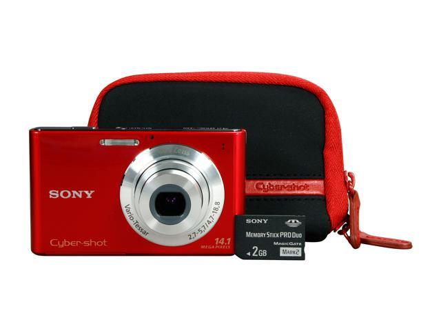 Open Box: SONY Cyber-shot DSC-W330 Red 14.1 MP 26mm Wide Angle Digital ...