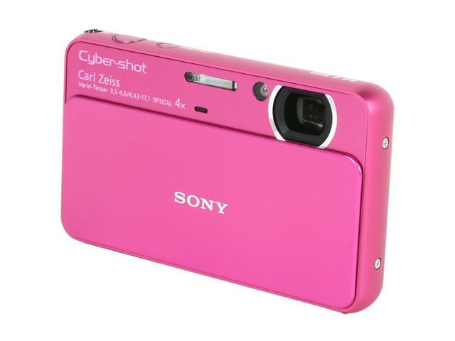 SONY DSC-T99 Pink 14.1MP 25mm Wide Angle Digital Camera - Newegg.com