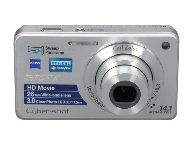 SONY DSCW560 Silver 14.1 MP 26mm Wide Angle Digital Camera - Newegg.com
