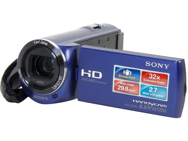 SONY HDR-CX220/L Blue Full HD HDD/Flash Memory Camcorder - Newegg.com