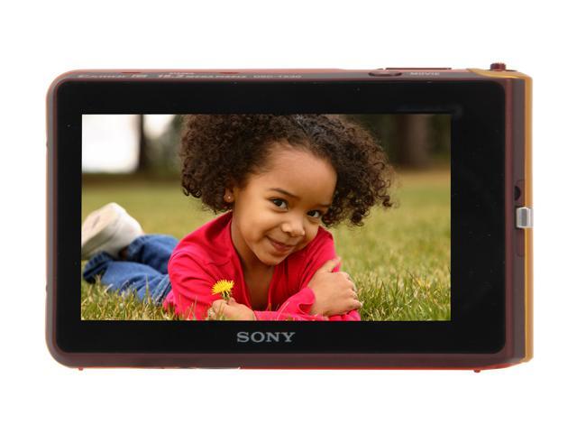 SONY Cyber-shot DSC-TX30/D Orange 18.2MP Waterproof Shockproof 26mm ...