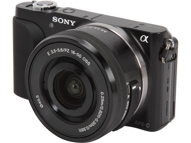 Refurbished: SONY NEX-3N Black Mirrorless Digital Camera with 16-50mm f ...