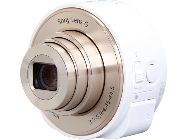 SONY DSCQX10/W White Smartphone Attachable Lens-style Camera - Newegg.com