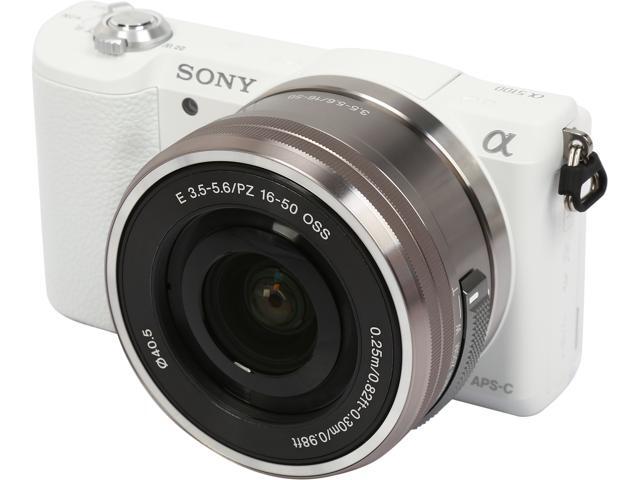 SONY Alpha a5100 ILCE-5100L/W White Mirrorless Camera w/ 16-50mm lens ...