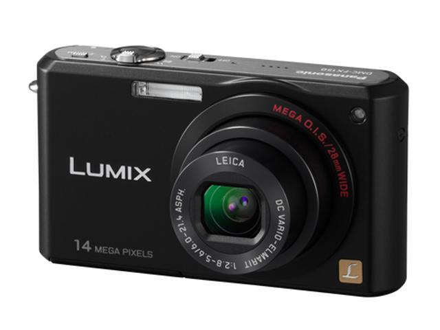 Panasonic Lumix DMC-FX150 Black 14.7 MP 28mm Wide Angle Digital Camera ...
