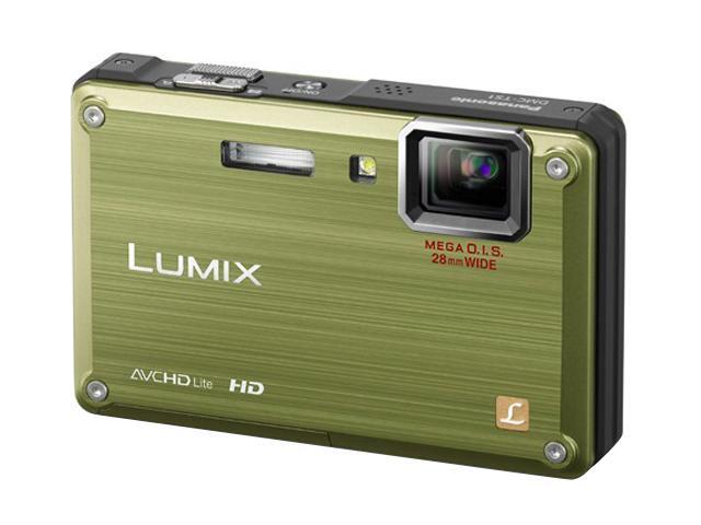Panasonic LUMIX DMC-TS1 Green 12.1 MP Waterproof Shockproof 28mm Wide ...