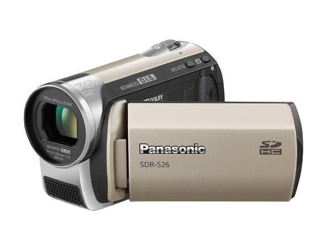 Panasonic SDR-S26 Gold SD Card Standard Definition Camcorder - Newegg.com