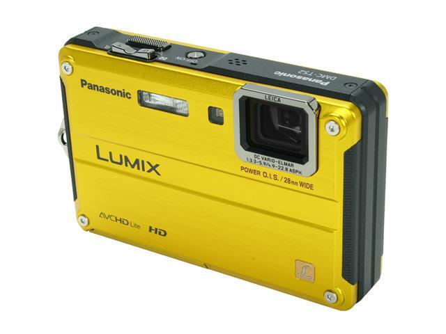 Panasonic DMC-TS2Y Yellow 14.1 MP Waterproof Shockproof 28mm Wide Angle ...