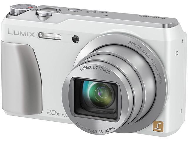Panasonic Lumix ZS35 White 16MP Digital Camera - Newegg.com