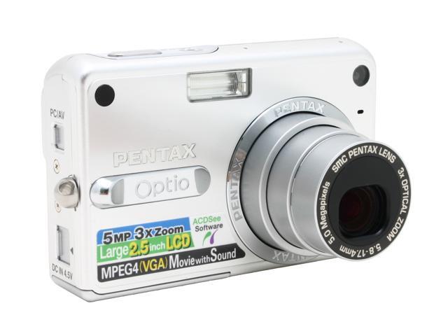PENTAX S5z Silver 5.0 MP Digital Camera - Newegg.com