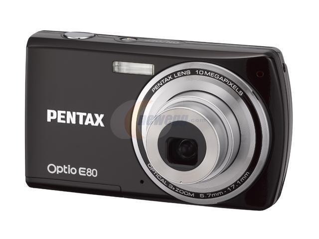 PENTAX Optio E80 Black 10.0 MP Digital Camera - Newegg.com
