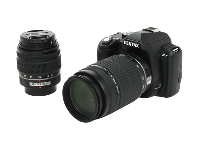 PENTAX K-r Lens Kit Black Digital SLR with DA L 18-55&55-300 Lens ...