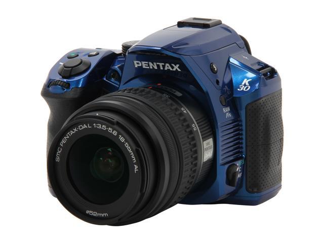 PENTAX K-30 Lens Kit (15758) Blue Digital SLR with 18-55mm Lens ...