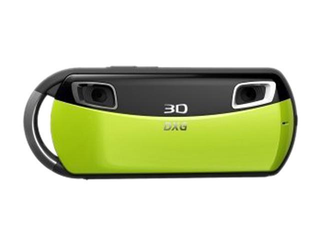 DXG DXG-018O Orange 0.3 MP Wide Angle 3D Camera and 3D Viewer Bundle ...