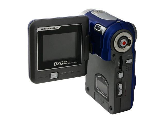 DXG DXG-305V Blue HDD/Flash Memory Camcorder - Newegg.com