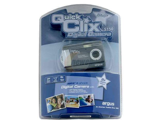 Argus QuickClix 5150 Black 5MP Photo&webcam 2 in 1 Digital Camera w ...