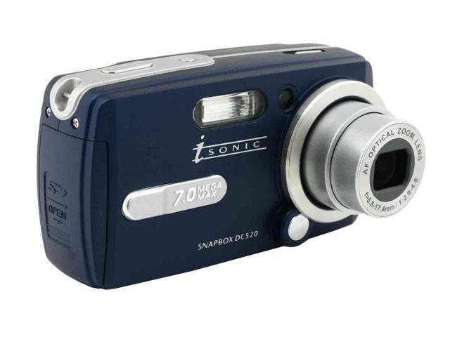 Open Box: iSONIC SnapBox DC520 Dark Blue 5.19 MP Digital Camera ...