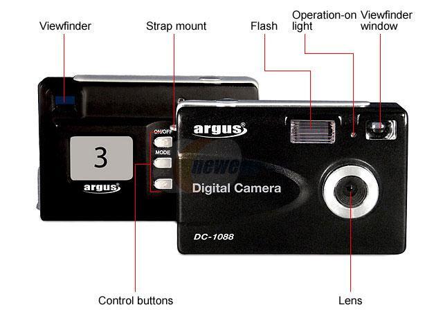 Argus DC-1088 Black 1.3MP Digital Camera - Newegg.com