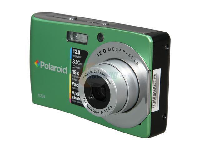 Open Box: Polaroid t1234 Green 12.0 MP Digital Camera - Newegg.com