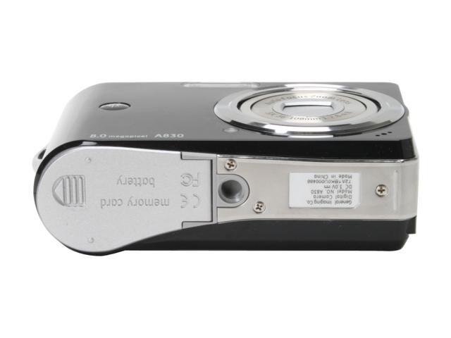 GE A830 Black 8.0 MP Digital Camera - Newegg.com