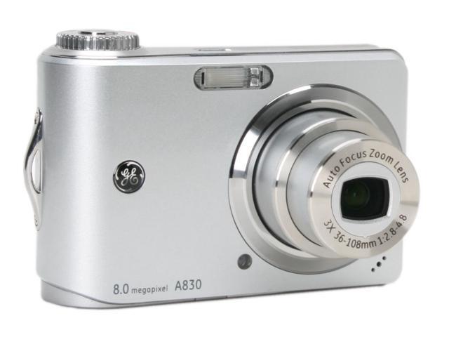 GE A830 Silver 8.0 MP Digital Camera - Newegg.com