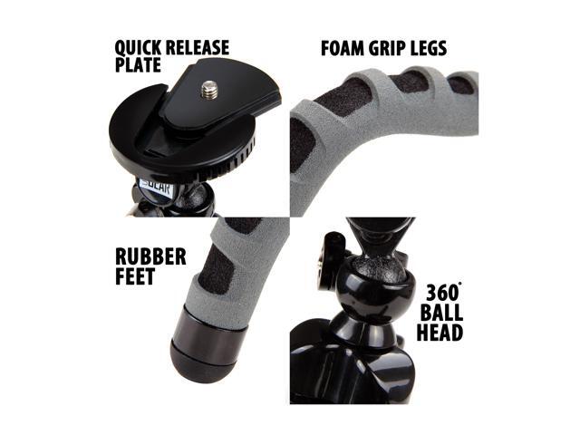 USA Gear Flexible Action Cam Tripod Mount for GoPro HERO5 Black, HERO5 ...
